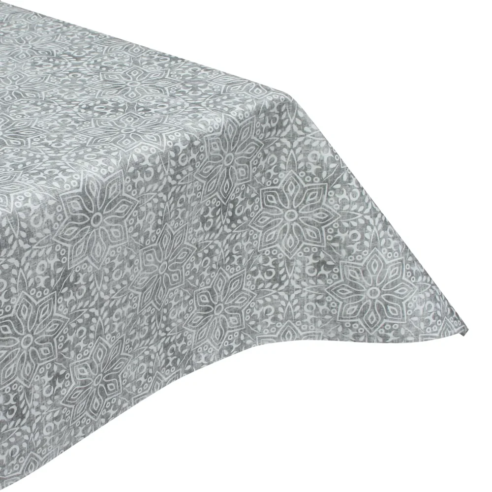 Hesperia Graphite Grey Acrylic Wipe Clean Tablecloth