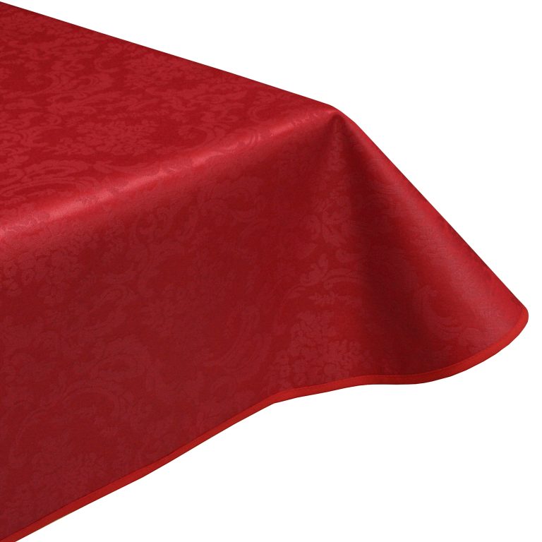 Damask Wipe Clean Tablecloths - Cut to Size & Free Samples